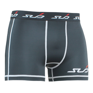 Sub Sports Mens DUAL Boxer Compression Shorts (Black) | Sportpursuit.c