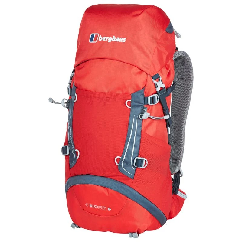 Berghaus Mens Explorer 30L Rucksack (Red/Dark Grey) | Sportpursuit.com