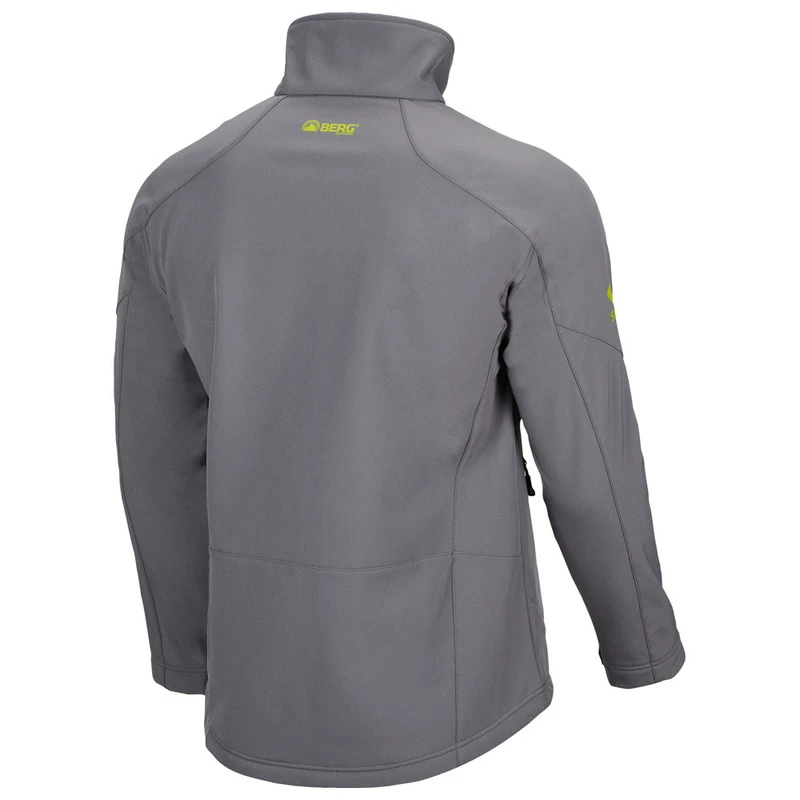 Berg Mens Ascent Softshell Jacket (Grey) | Sportpursuit.com