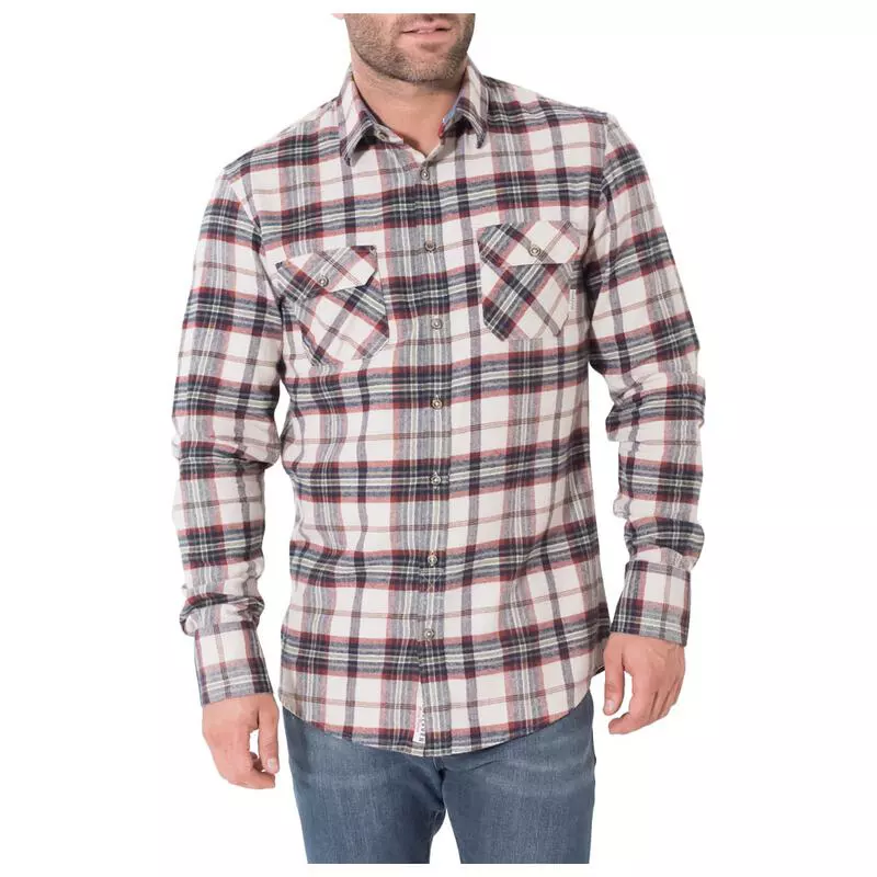 Brakeburn Mens Winter Check Flannel Shirt (Multi Coloured) | Sportpurs
