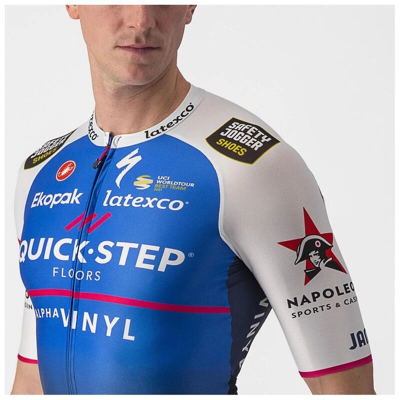 Castelli Mens Quick Step Sanremo RC Speedsuit (Belgian Blue/White) | S