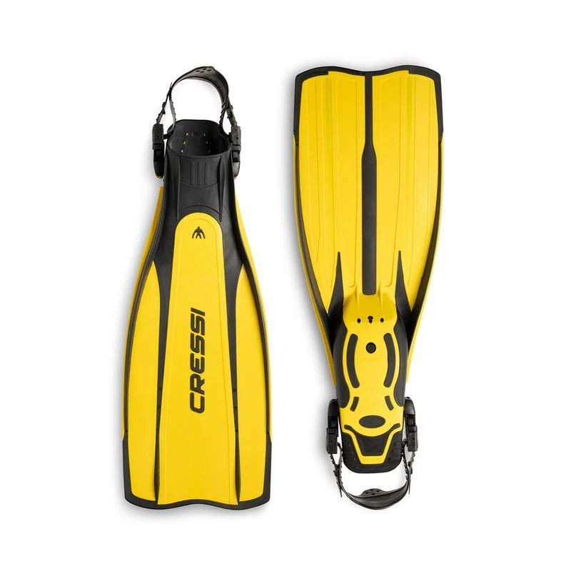 Cressi Palmes Pro Light Fins (Noir/Jaune) | privatesportshop.fr