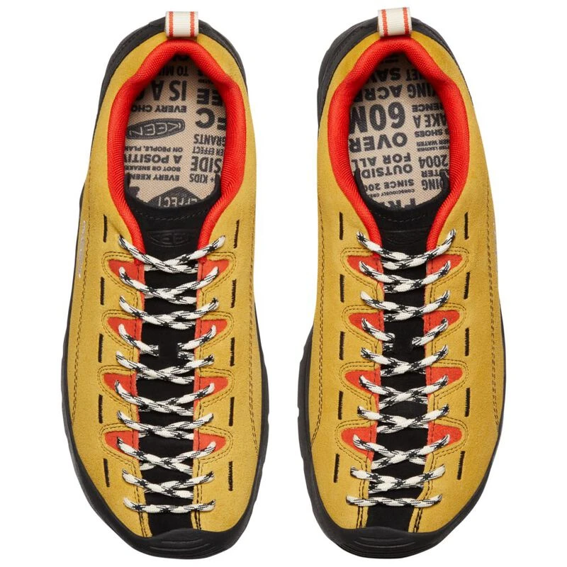 Keen Mens Jasper Shoes (Green Sulphur/Orange) | Sportpursuit.com