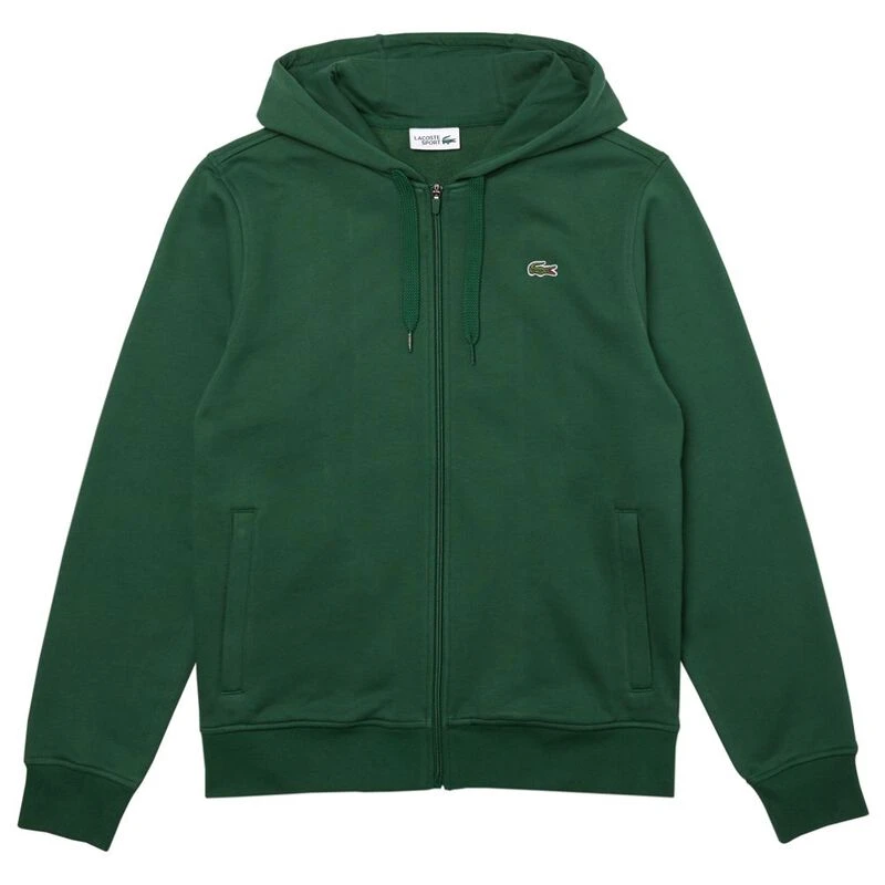 Lacoste Mens Zip Up Hoodie (Green) | Sportpursuit.com