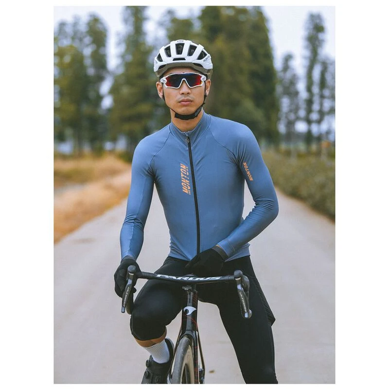 Monton Mens PRO Libero Thermal Long Sleeve Jersey (Grey) | Sportpursui