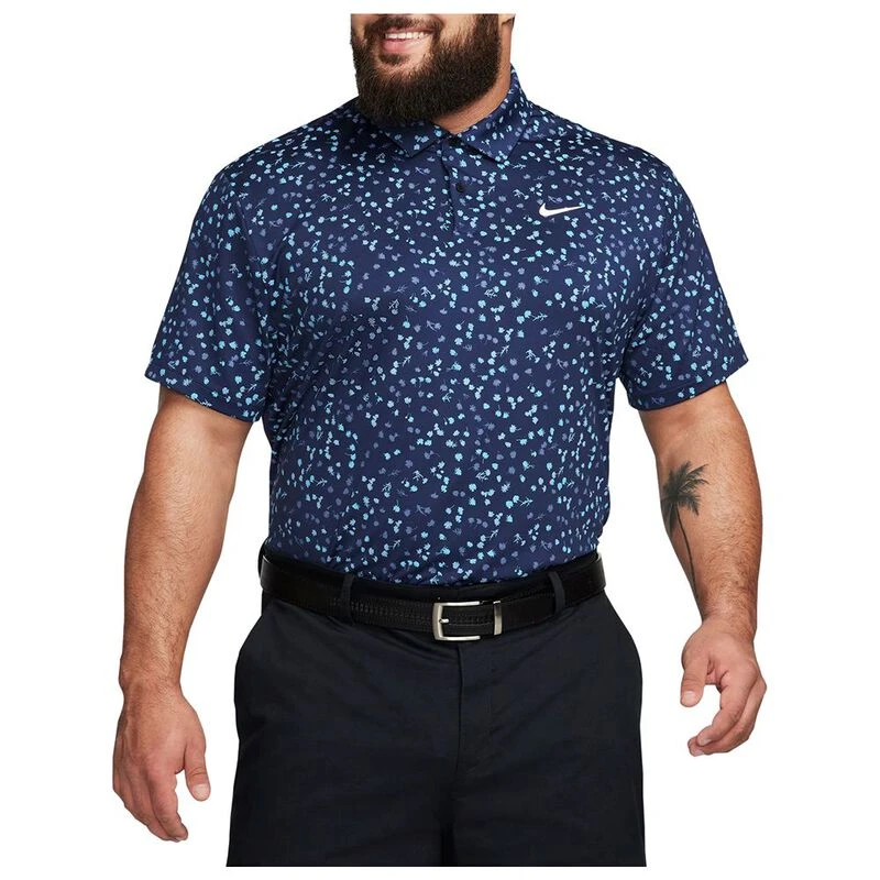 Nike Mens Dri-FIT Tour Polo (Midnight Navy/White) | Sportpursuit.com