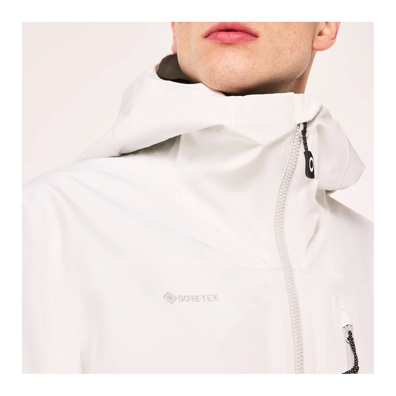 Oakley Mens Unbound Gore-Tex Shell Jacket (White) | Sportpursuit.com
