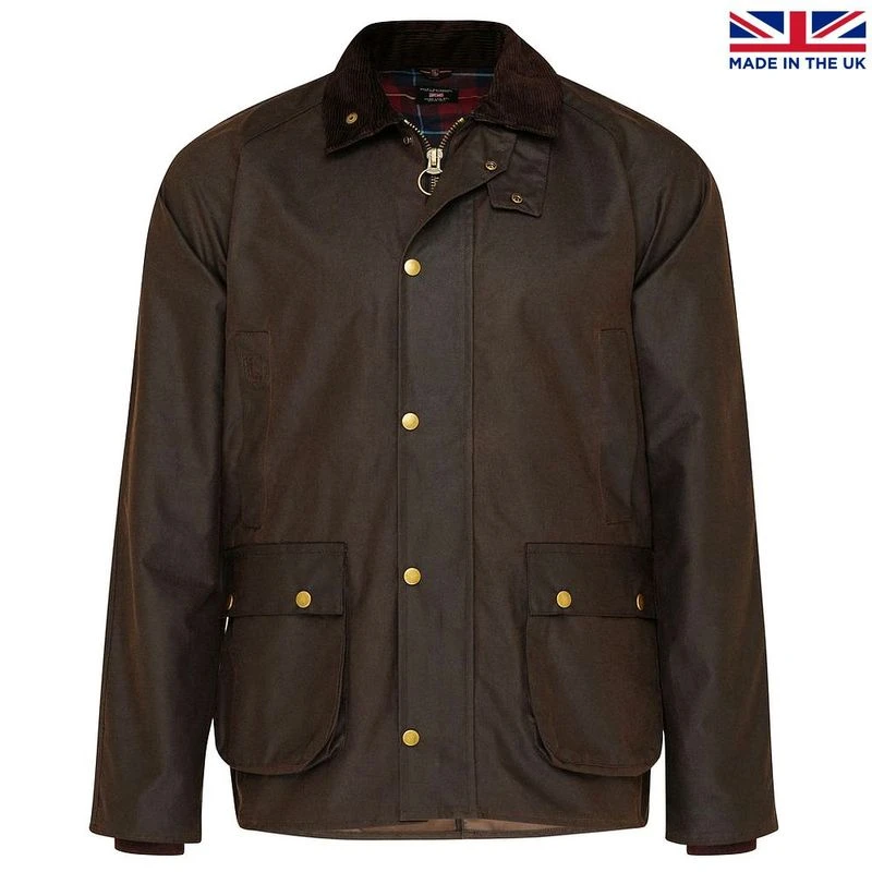 Wilde and King Mens Barton Waxed Jacket (Brown) | Sportpursuit.com