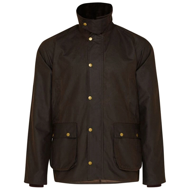 Wilde and King Mens Barton Waxed Jacket (Brown) | Sportpursuit.com