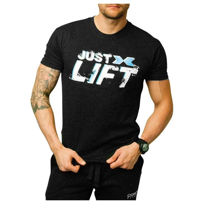 Core-X Mens Lifted T-Shirt (Black) | Sportpursuit.com