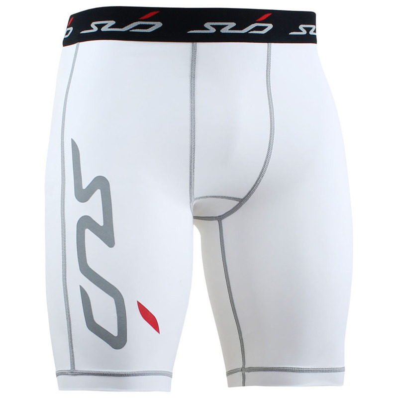 Sub Sports Mens DUAL Compression Shorts (White) | Sportpursuit.com