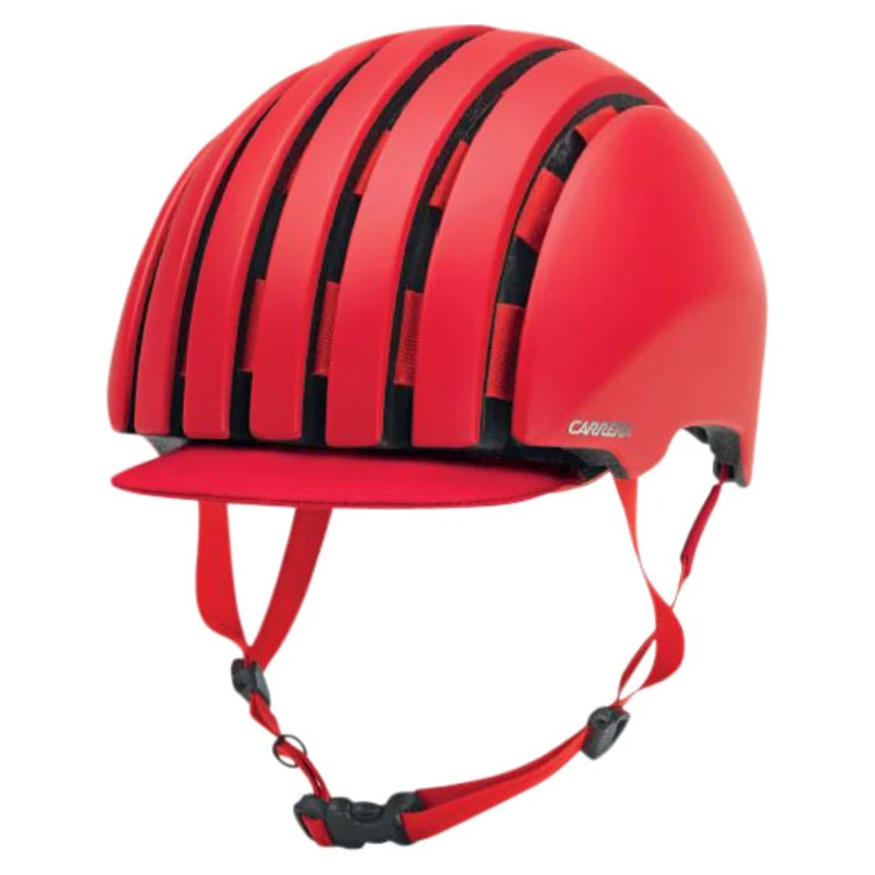Carrera Foldable Crit Helmet (Matte Red) | Sportpursuit.com