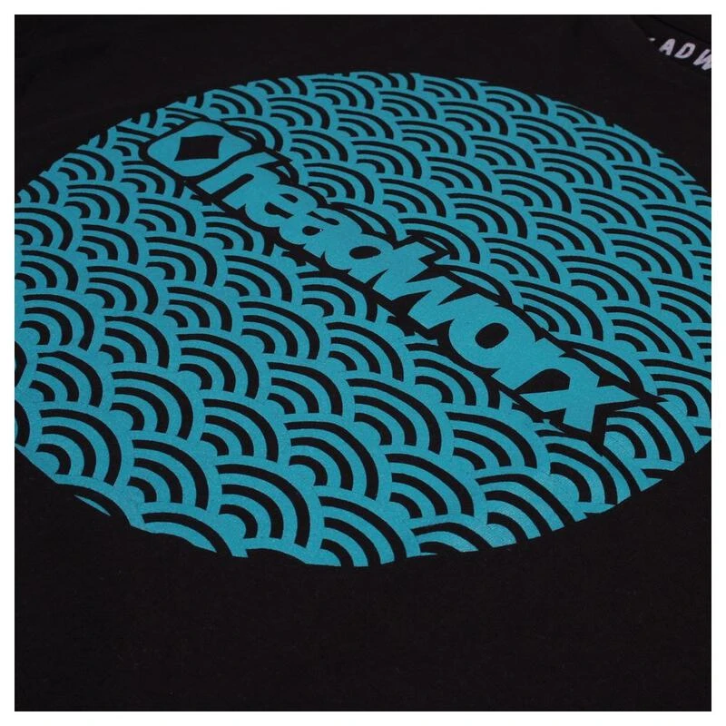 Headworx Mens Wave Pattern T-Shirt (Black) | Sportpursuit.com