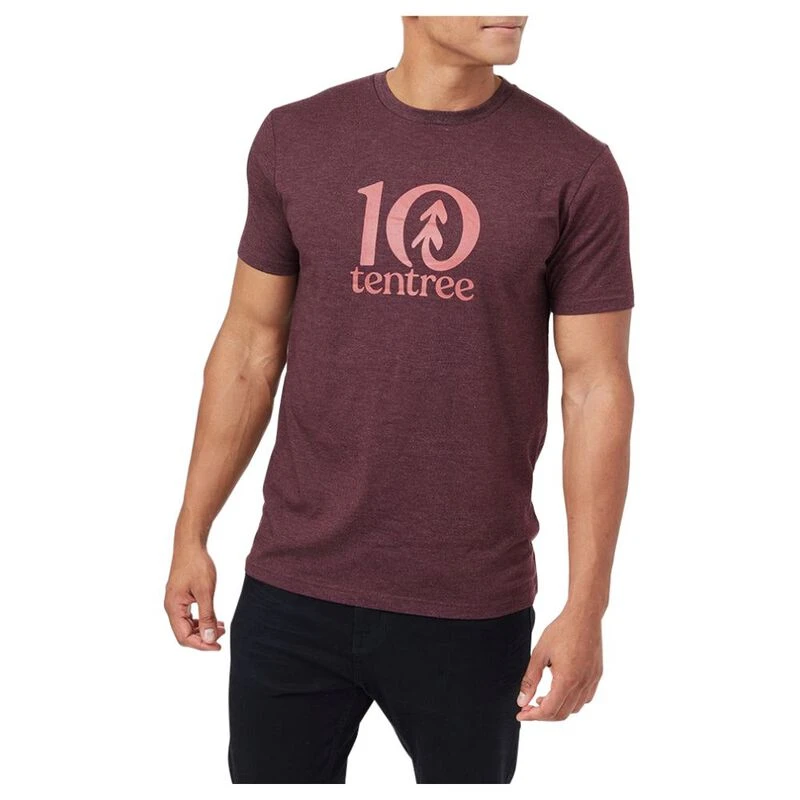 tentree Mens Tentree Logo Classic T-Shirt (Mulberry Heather) | Sportpu
