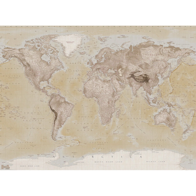 1 Wall Neutral Map Giant Mural (Version 1) | Sportpursuit.com