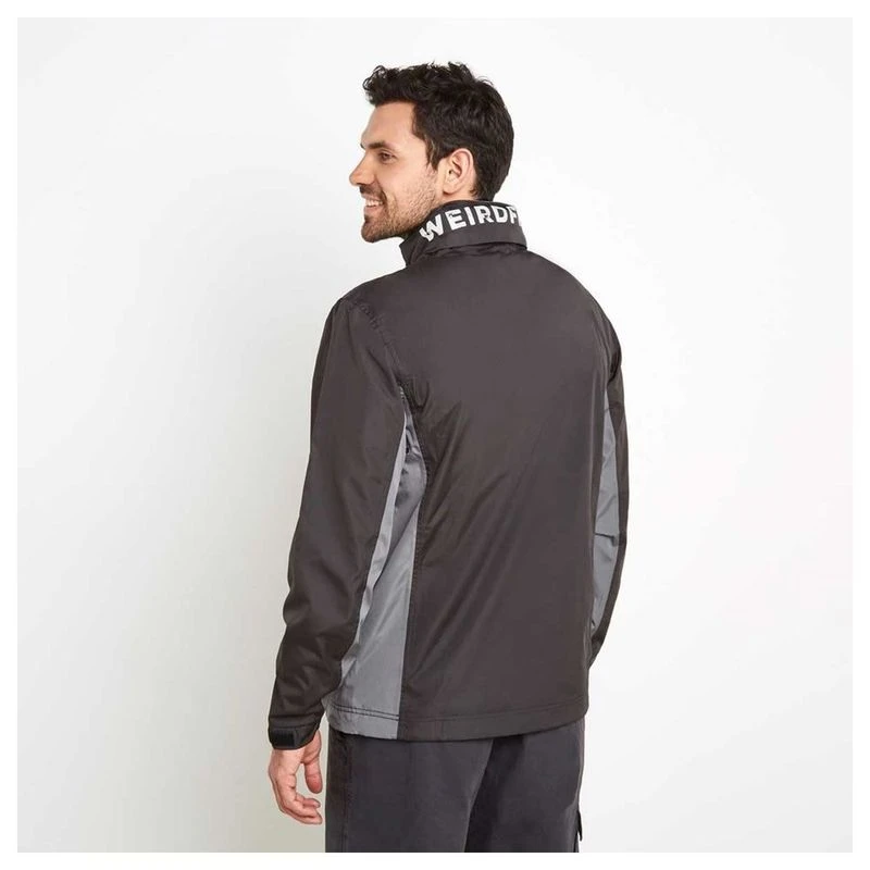 Weird Fish Mens Fighter Waterproof Ripstop Jacket (Washed Black) | Spo