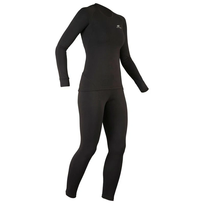 Attiq Womens Active Meryl Skinlife Thermal Set (Black) | Sportpursuit.